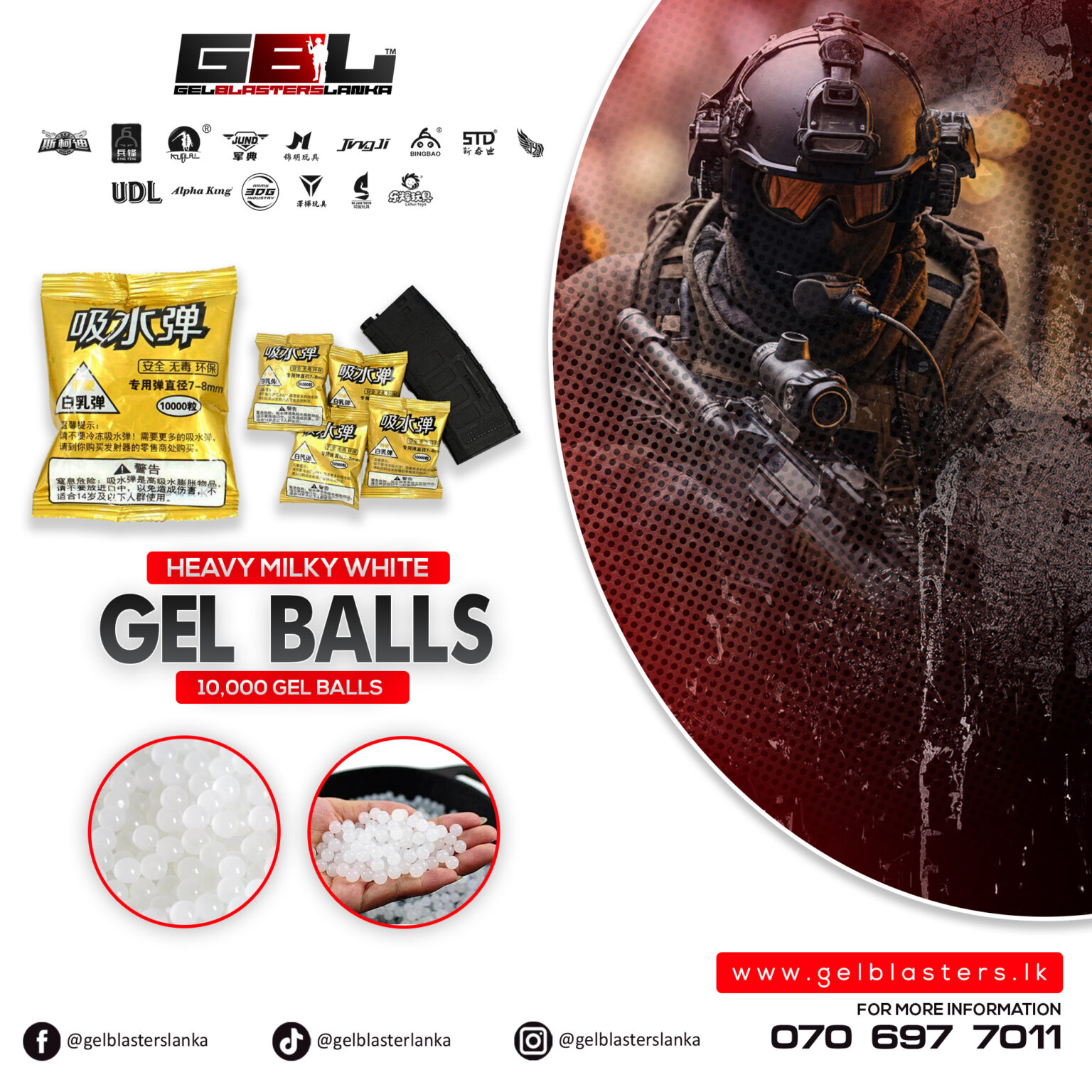 1 Packet of Heavy Milky white Gel Balls (10,000 Gell balls) - Gel ...