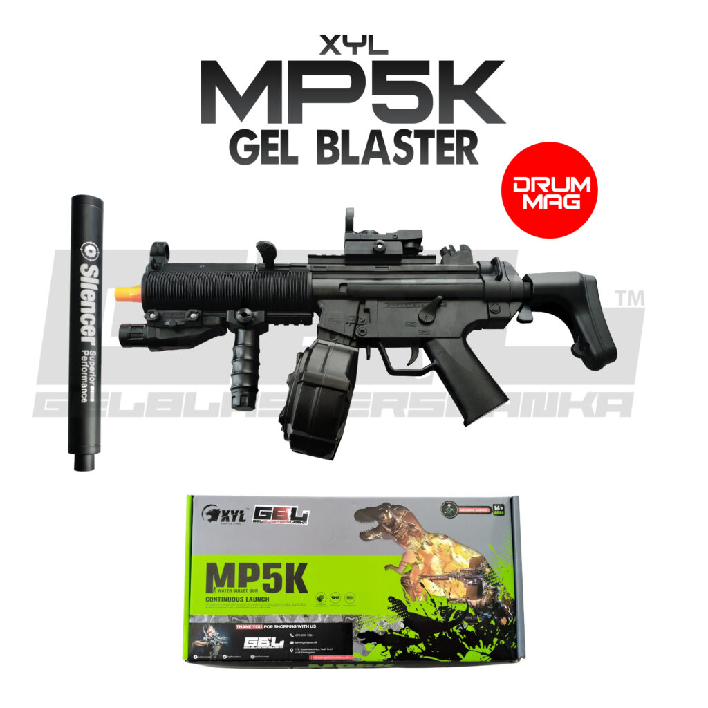XYL MP5K Gel Blaster (Drum Mag) - Gel Blasters Lanka