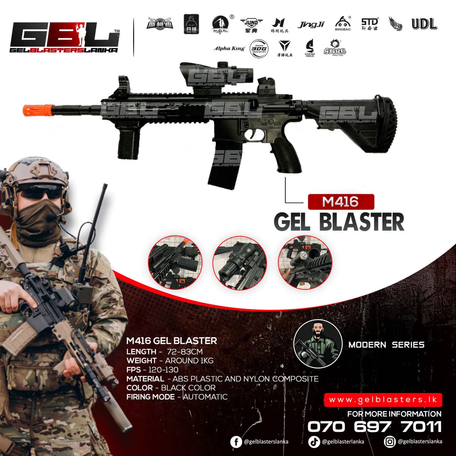 M416 Gel Blaster - Gel Blasters Lanka