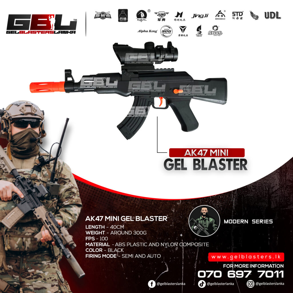 AK 47 Mini Gel Blaster - Gel Blasters Lanka