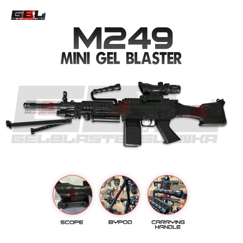 M249 Mini Gel Blaster - Gel Blasters Lanka