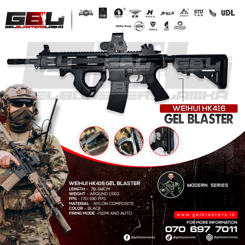 Wei Hui HK416 Gel Blaster - Gel Blasters Lanka