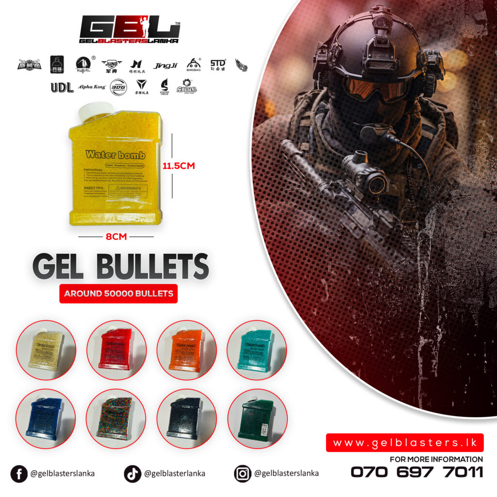 Crystal Gel Bullets (50,000pcs) - Gel Blasters Lanka