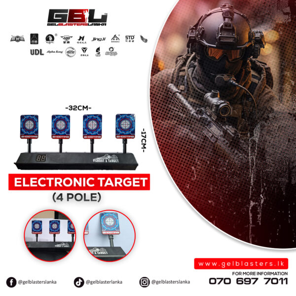Electronic Target (4 Pole) - Gel Blasters Lanka