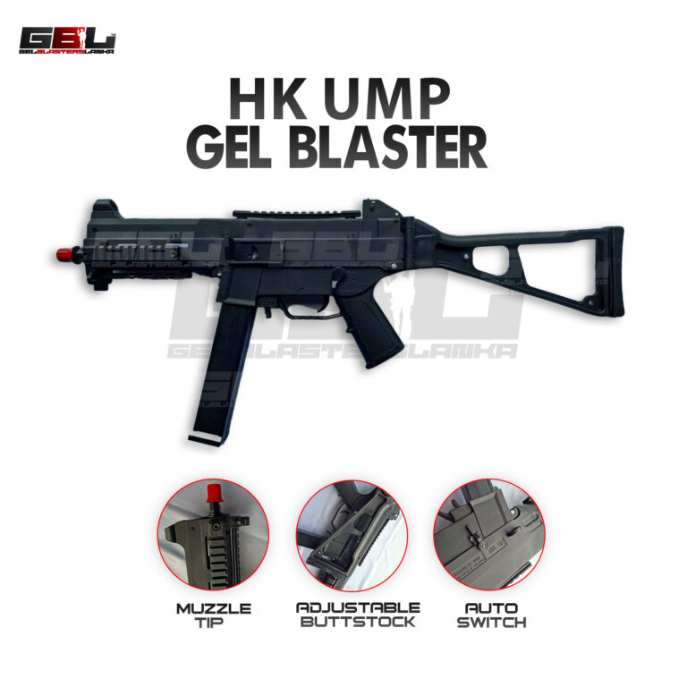 HK UMP Gel Blaster - Black - Gel Blasters Lanka