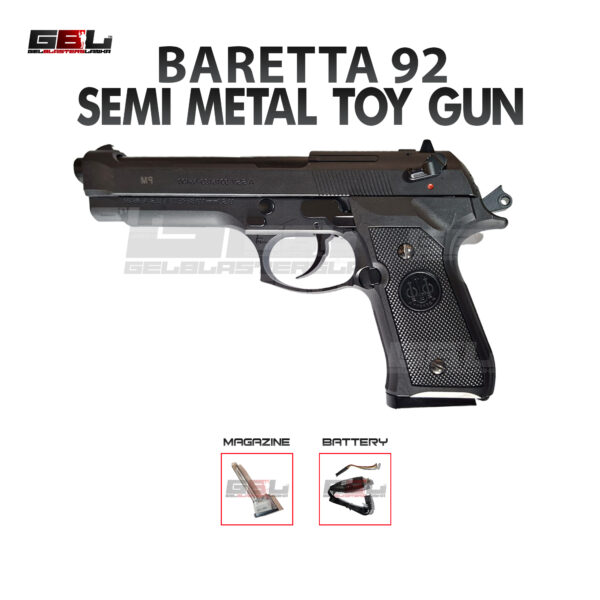 XY Beretta Semi Metal toy gun (1:1 Scale) - Gel Blasters Lanka